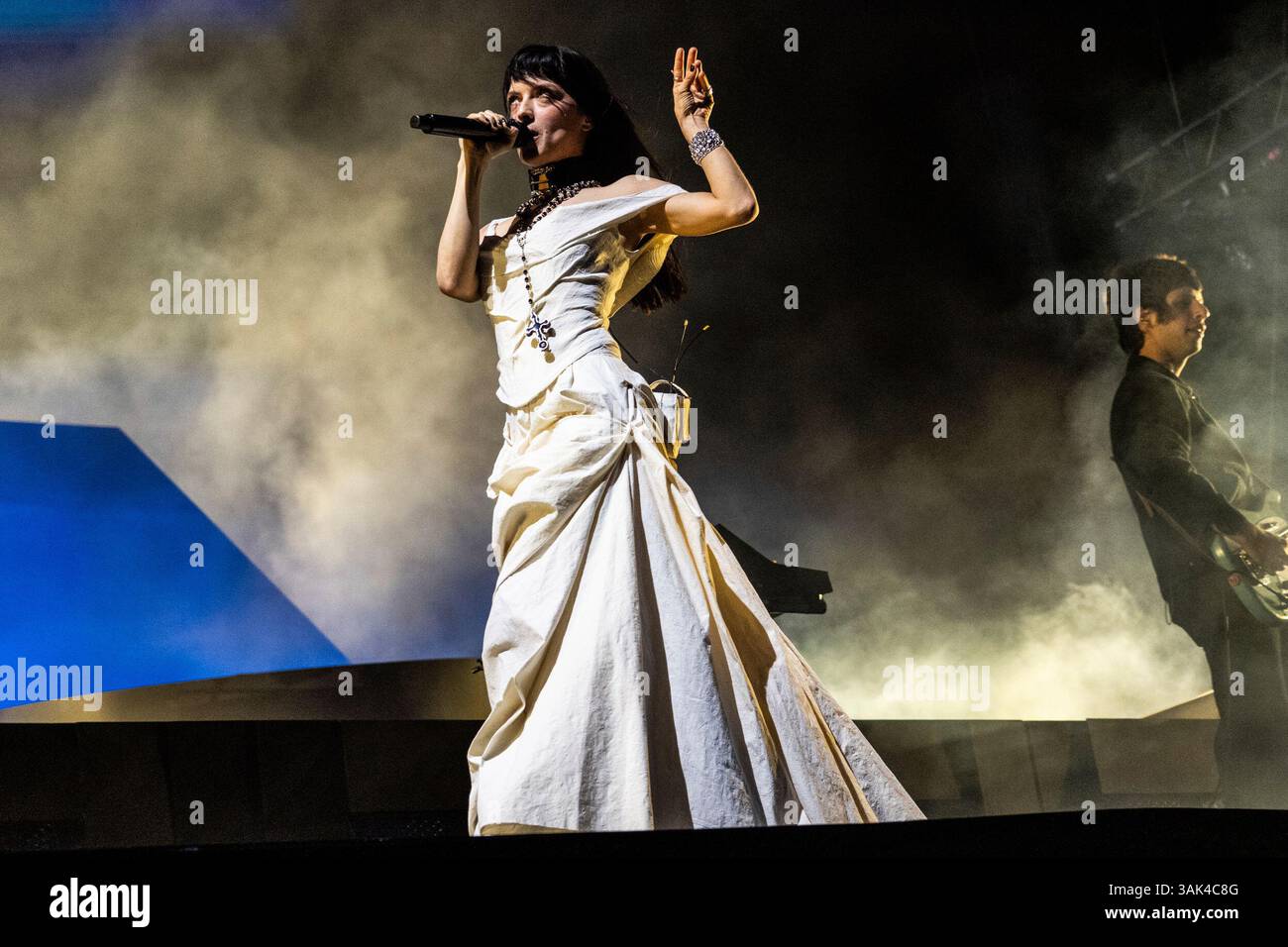 Maria Zardoya of The Marías performs during the first weekend of the ...