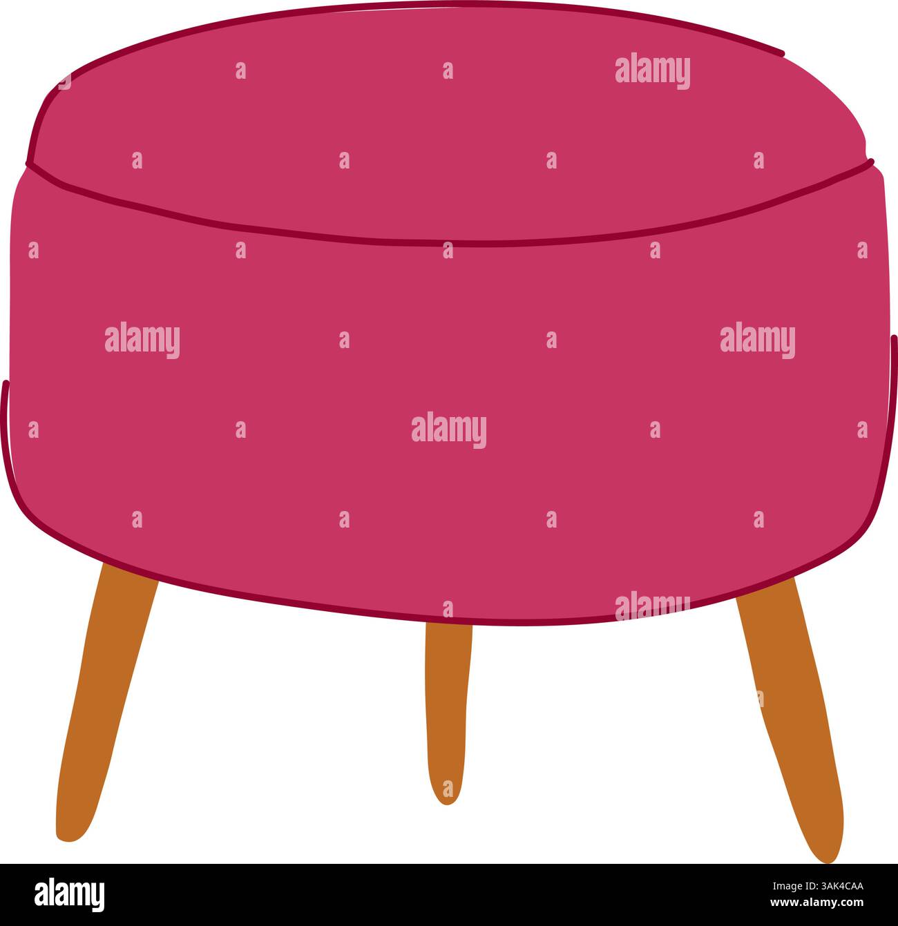 furniture pouf cartoon vector illustration Stock Vector Image & Art - Alamy