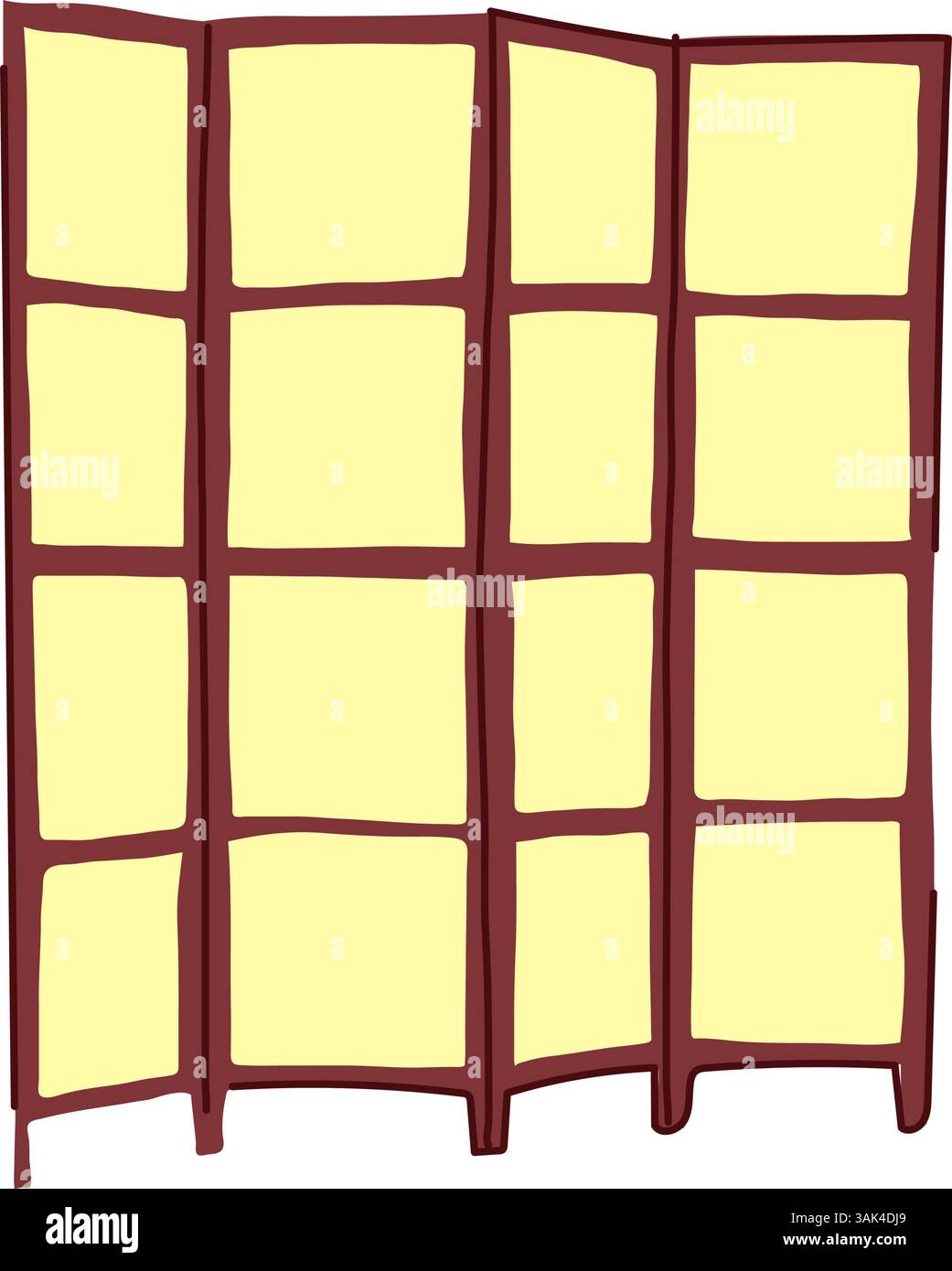 separator room divider cartoon vector illustration Stock Vector Image ...