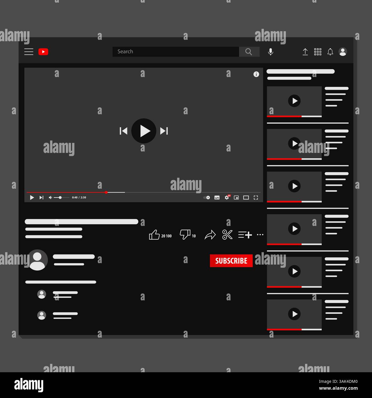 Modern full frame digital Stock Vector Images - Alamy