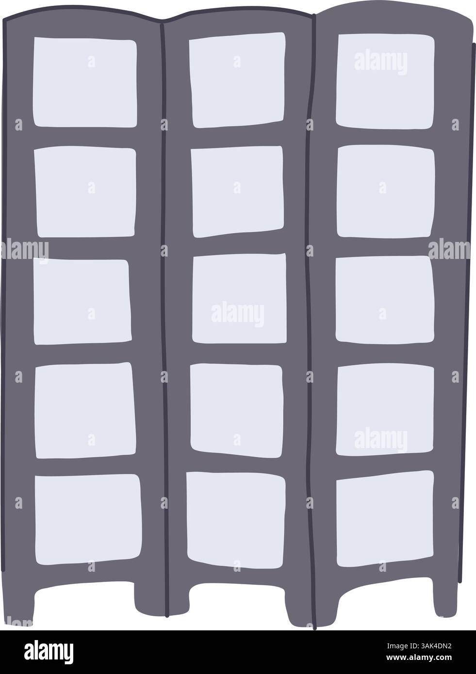 curtain room divider cartoon vector illustration Stock Vector Image ...