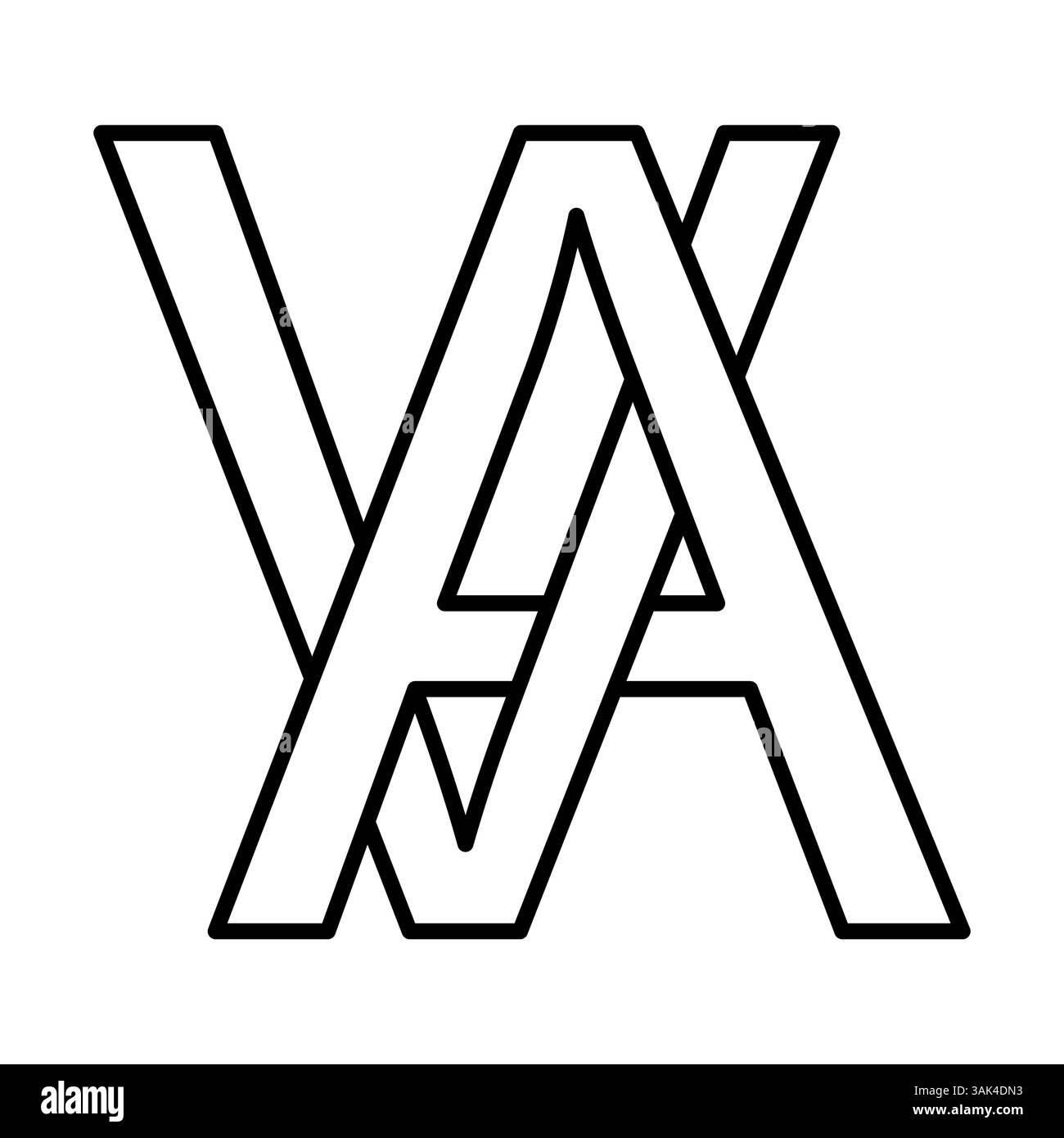 Logo sign va av icon double letters logotype v a Stock Vector Image ...