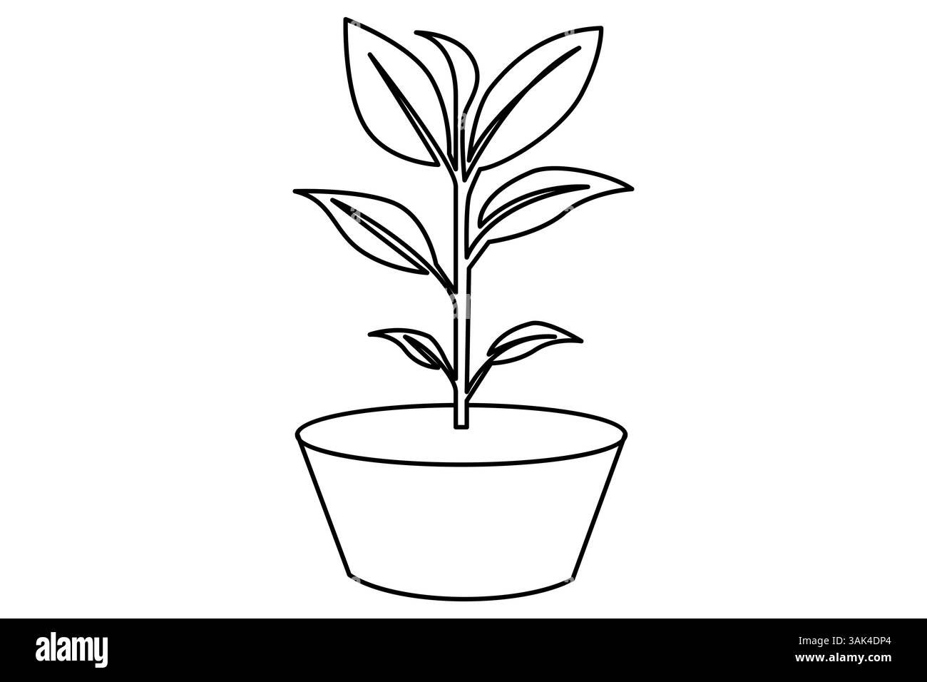 Plant processing single line art hi-res stock photography and images ...