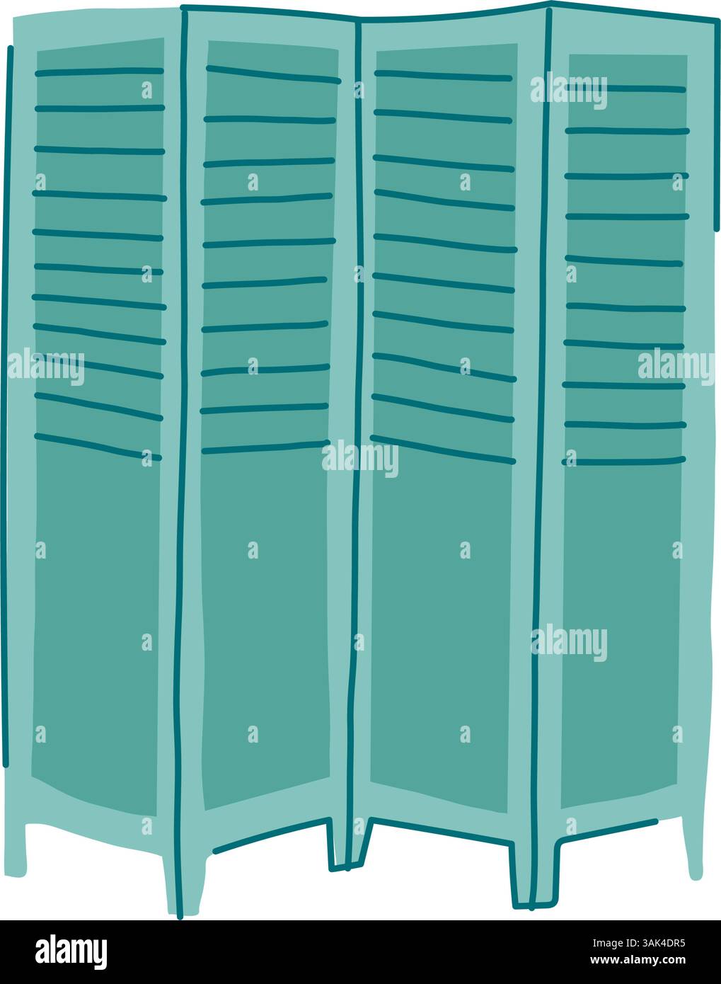 acoustic room divider cartoon vector illustration Stock Vector Image ...