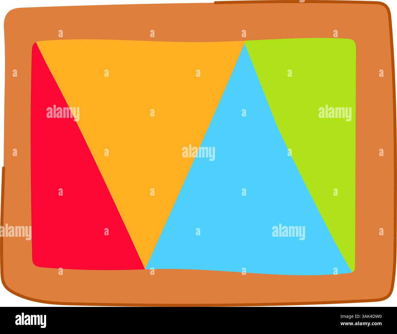 learning shape sorter cartoon vector illustration Stock Vector Image ...