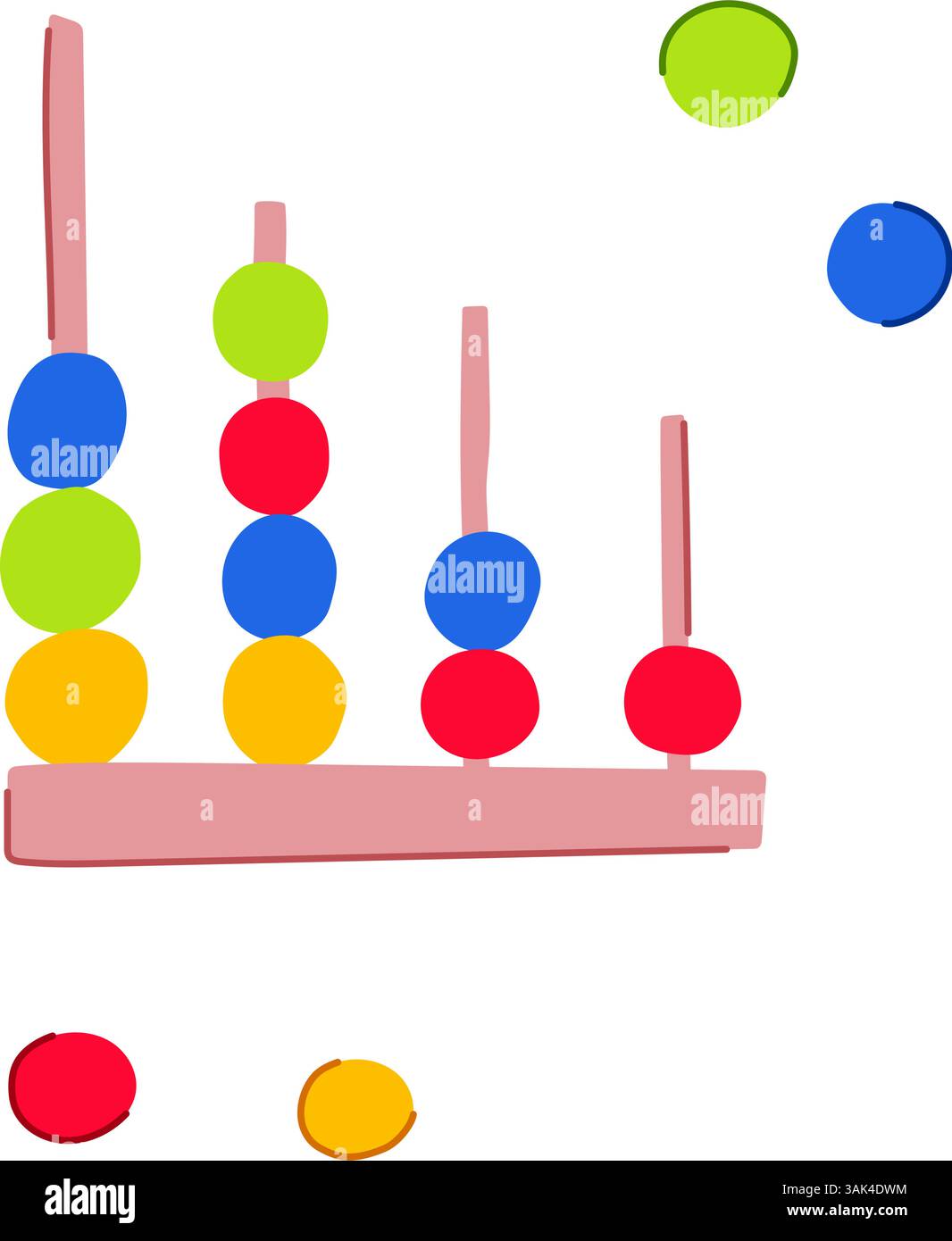 development shape sorter cartoon vector illustration Stock Vector Image ...