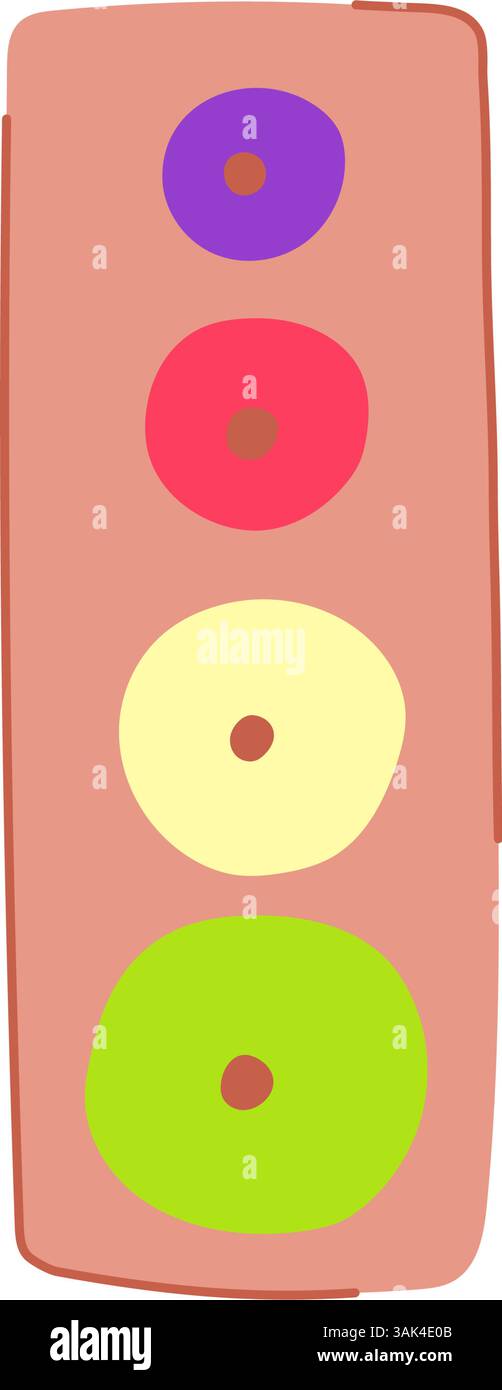 colors shape sorter cartoon vector illustration Stock Vector Image ...