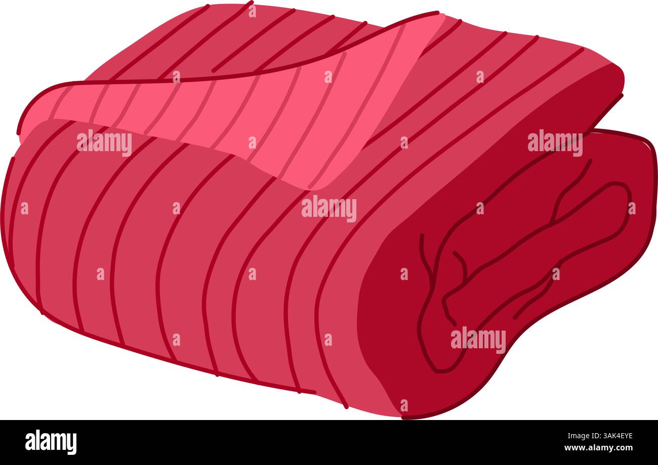 lightweight throw blanket cartoon vector illustration Stock Vector ...