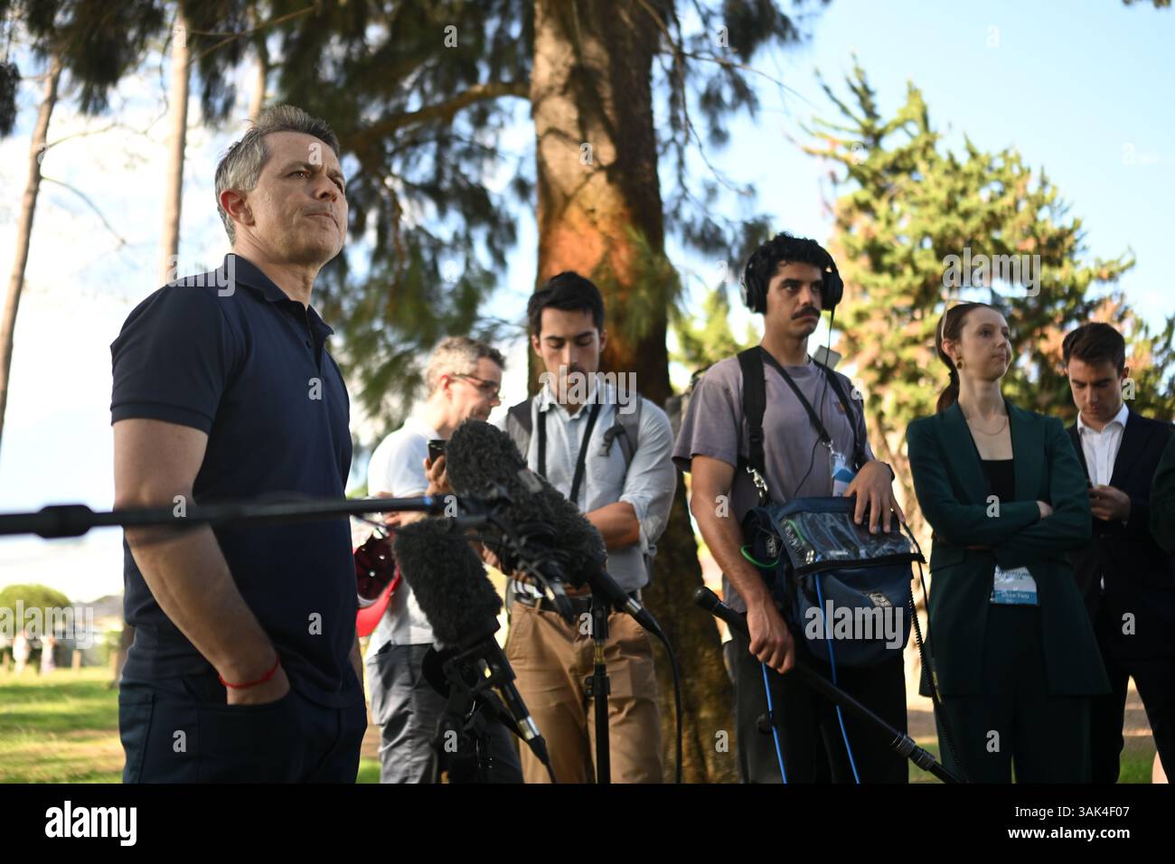 Perth, Australia. 12th Apr, 2025. Australian Education Minister Jason ...