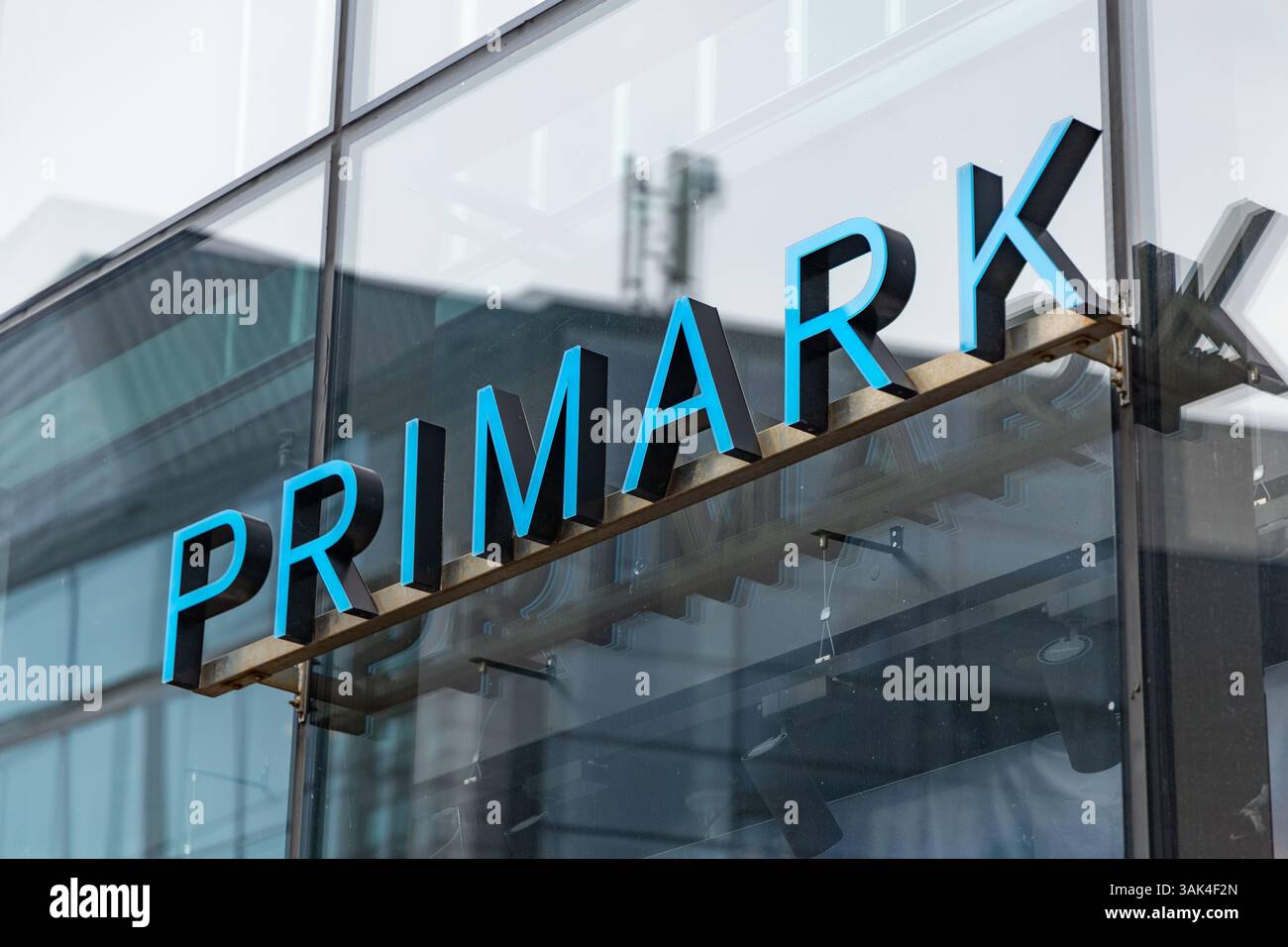 The Hague, the Netherlands. 15 February 2025. Primark logo t the store ...