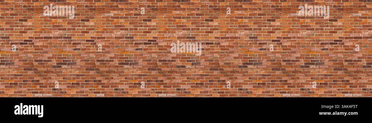 Wide Panorama Brick Wall Background texture – seamless masonry building ...