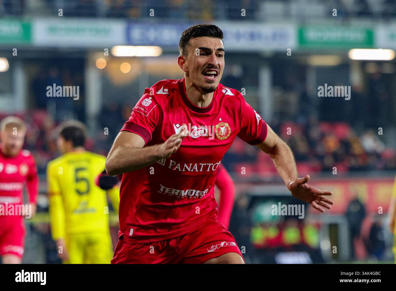 Kielce, Poland, Apr 11 2025, A football match between Korona Kielce and ...