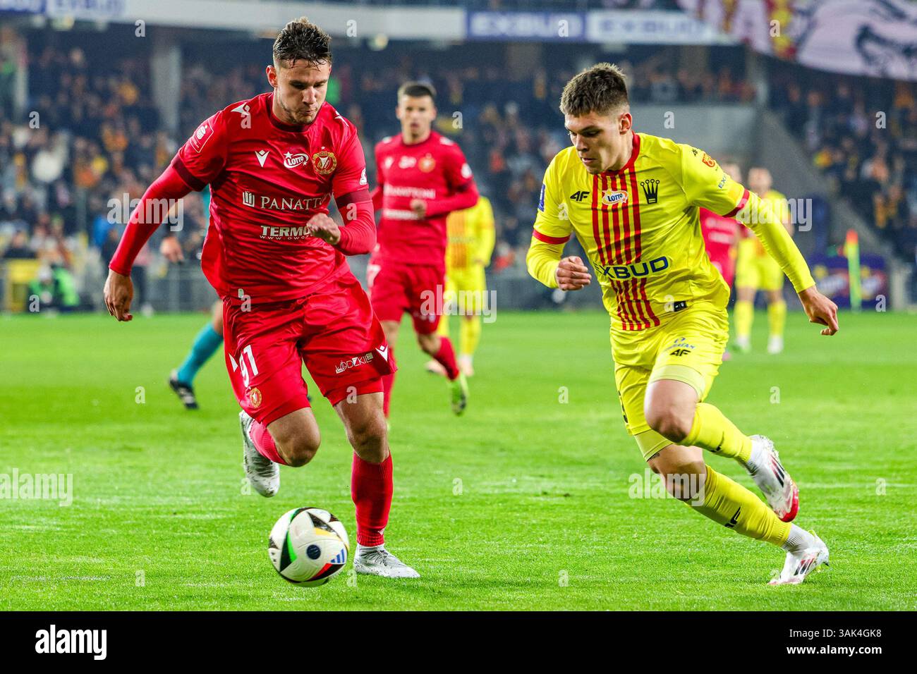 Kielce, Poland, Apr 11 2025, A football match between Korona Kielce and ...