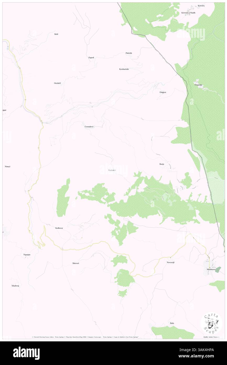 Oreshke, Bashkia Kukës, AL, Albania, Kukës County, N 42 0' 46'', N 20 ...