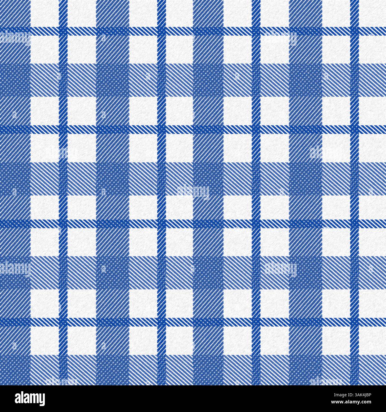 Blue and white checkered pattern Stock Photo - Alamy