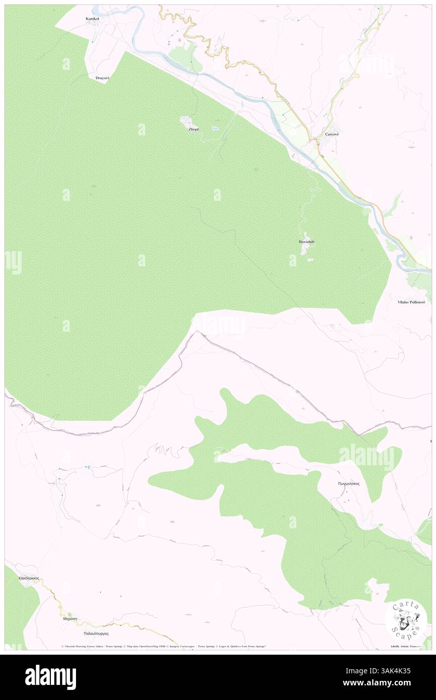 Kuruna, Bashkia Përmet, AL, Albania, Gjirokastër County, N 40 4' 59 ...