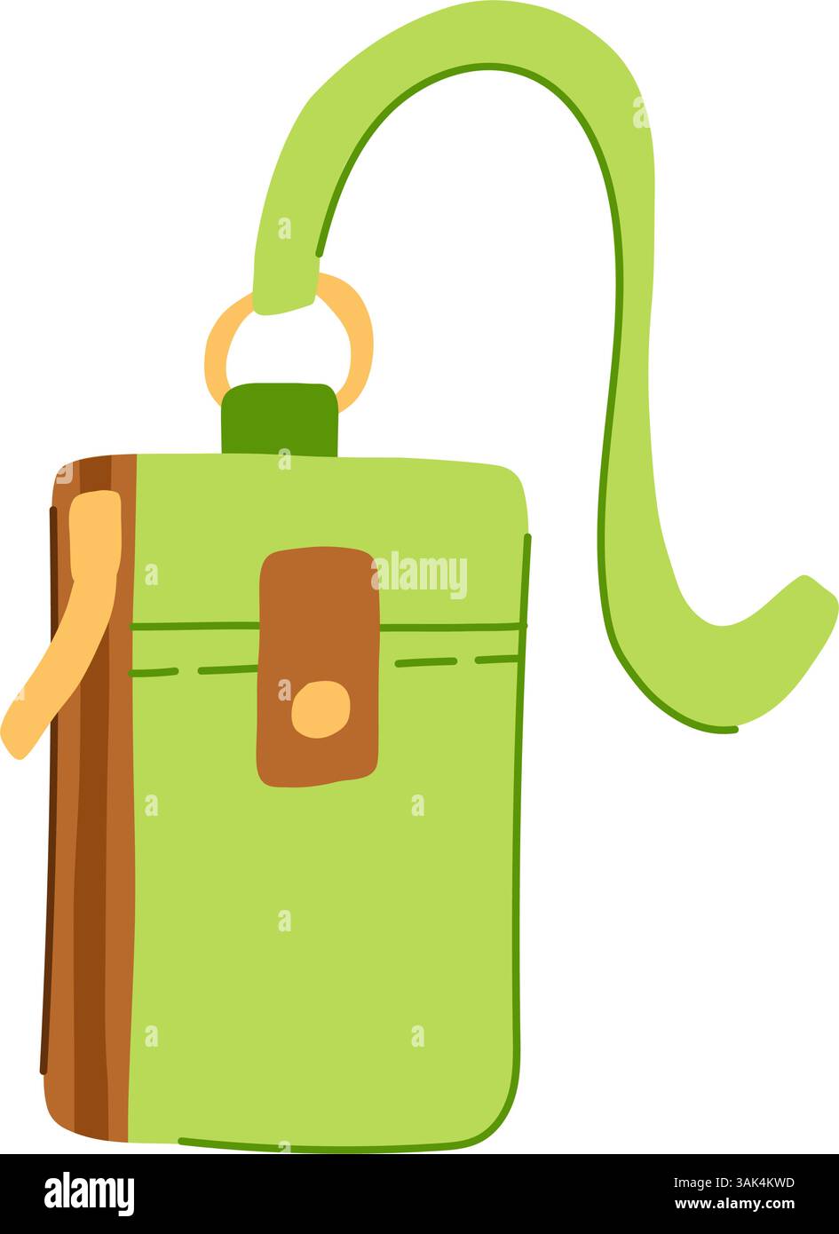 leather travel wallet cartoon vector illustration Stock Vector Image ...