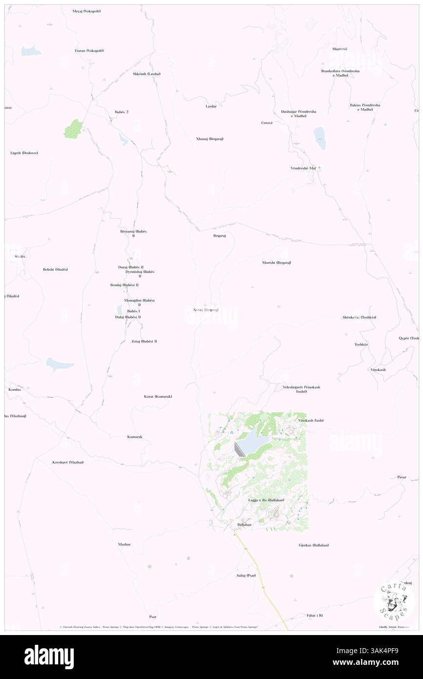 Kenaj, Bashkia Kelcyrë, AL, Albania, Gjirokastër County, N 40 27' 11 ...