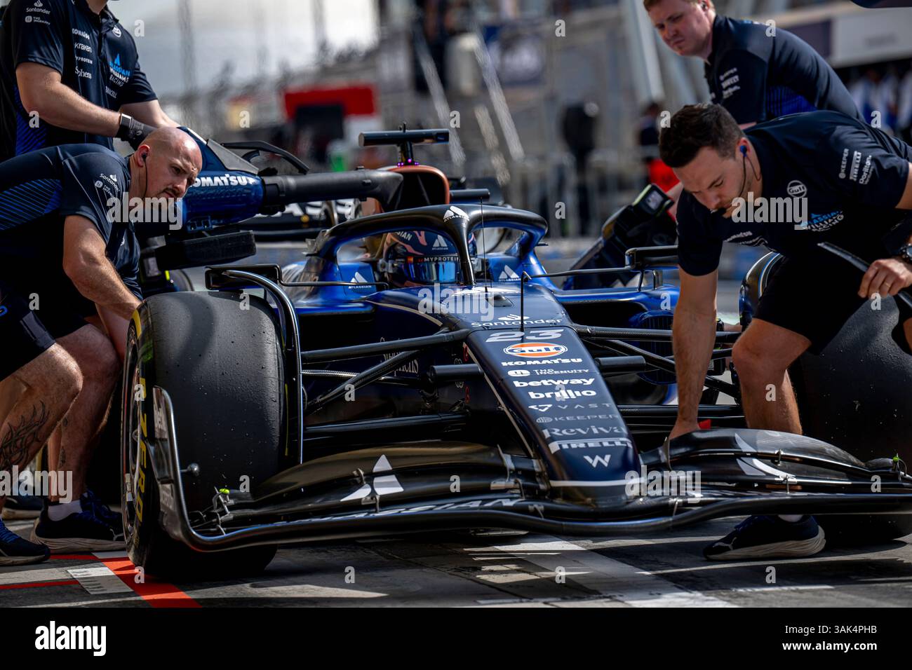 Sakhir, Bahrain, 11 Apr 2025, Alex Albon, from Thailand competes for ...