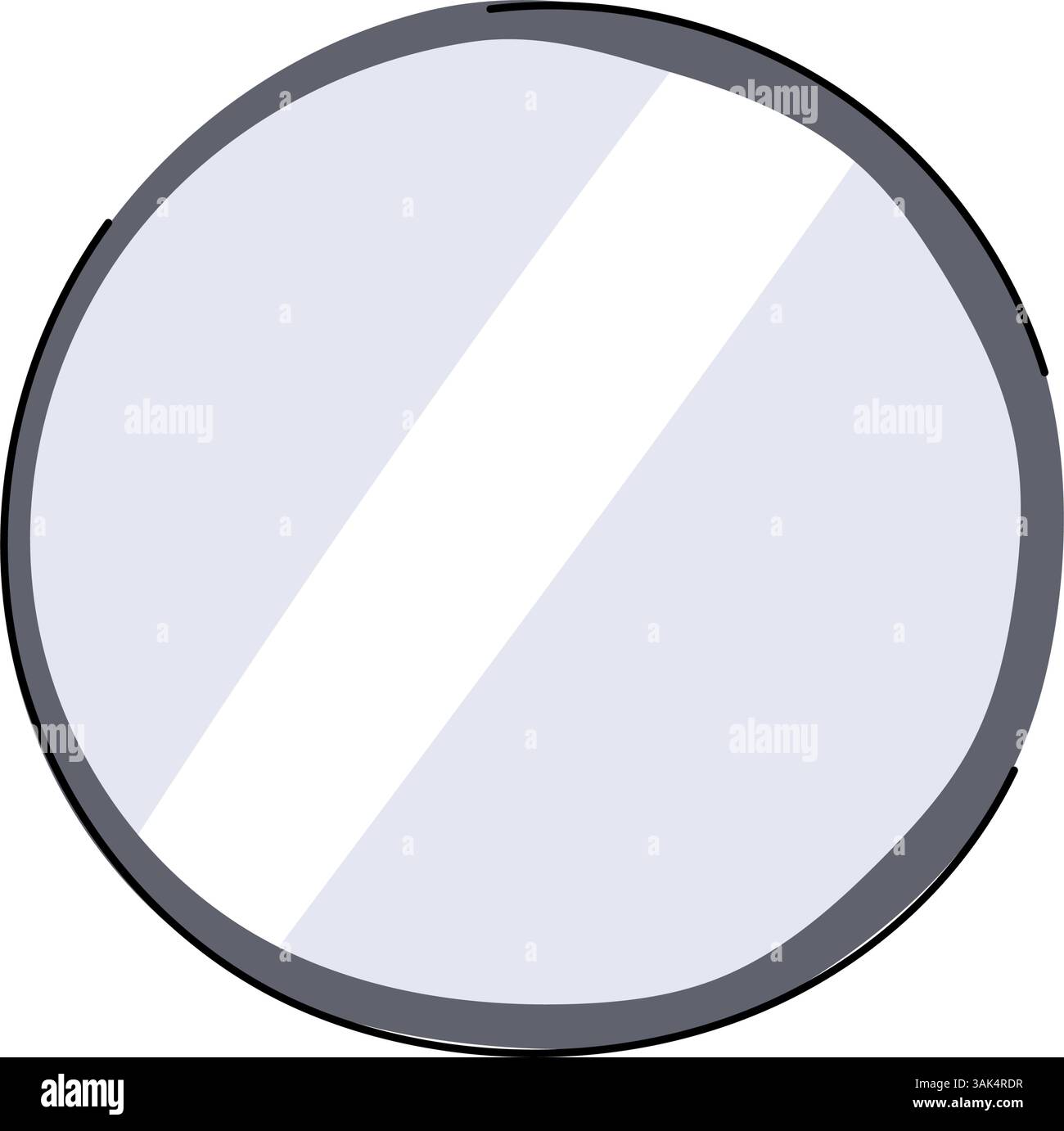 reflection wall mirror cartoon vector illustration Stock Vector Image ...