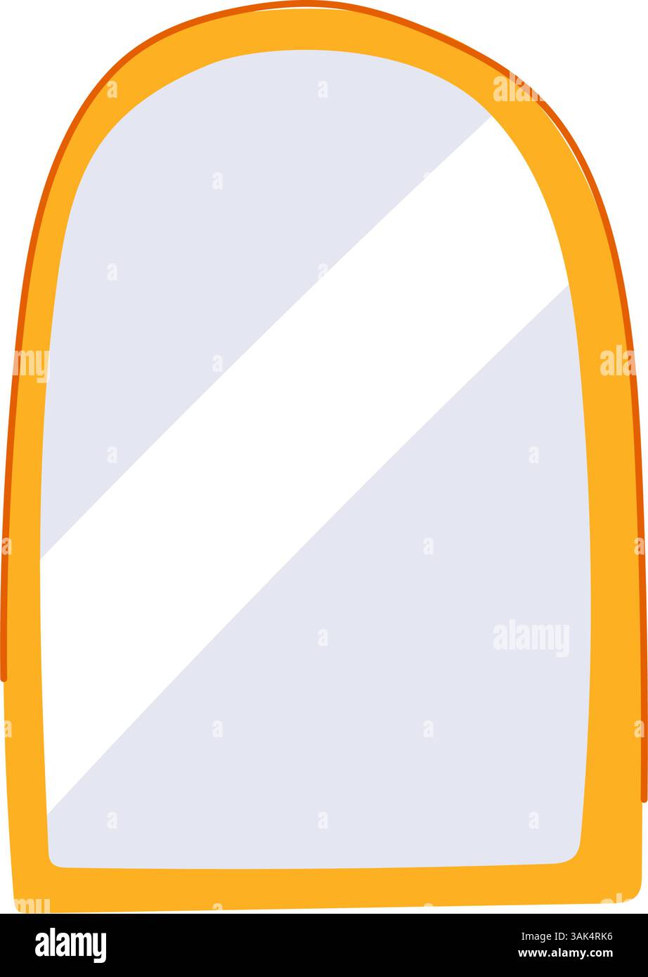 vanity wall mirror cartoon vector illustration Stock Vector Image & Art ...