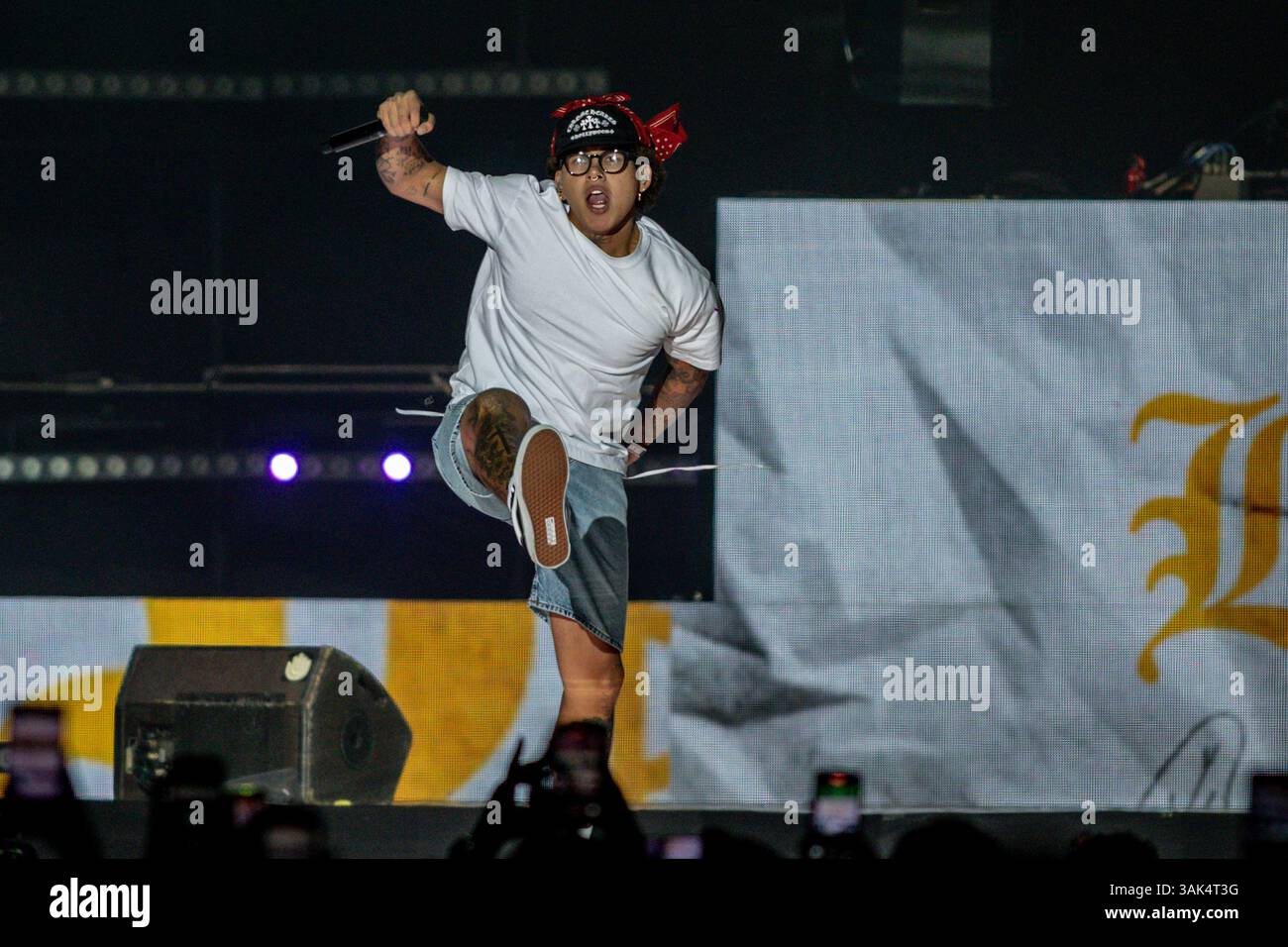Singer Beéle performs at LOS40 Primavera Pop 2025, at the Movistar ...