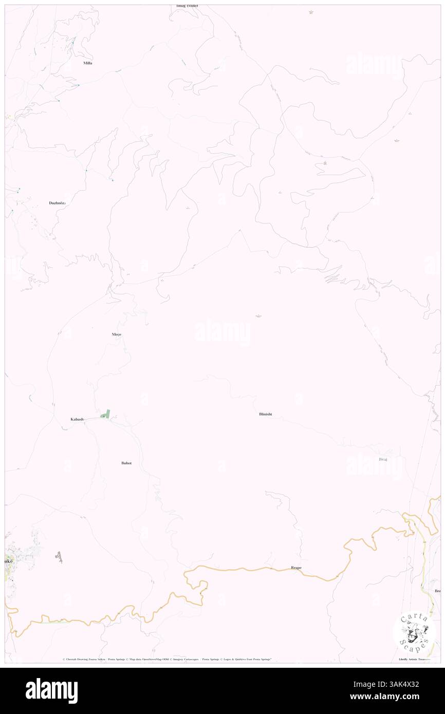 Maja e Kunores, Bashkia Pukë, AL, Albania, Shkodër County, N 42 4' 59 ...