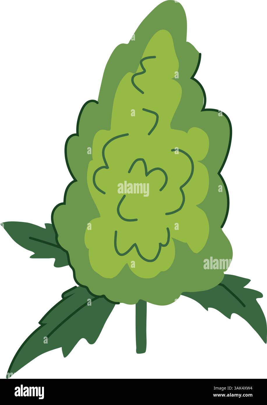 thc weed bud cartoon vector illustration Stock Vector Image & Art - Alamy