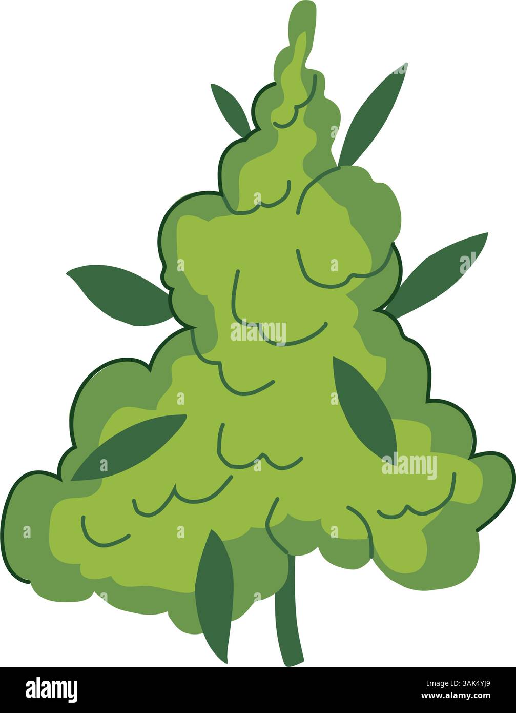 edibles weed bud cartoon vector illustration Stock Vector Image & Art ...