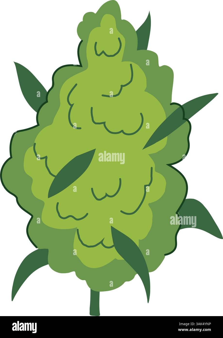 concentrates weed bud cartoon vector illustration Stock Vector Image ...