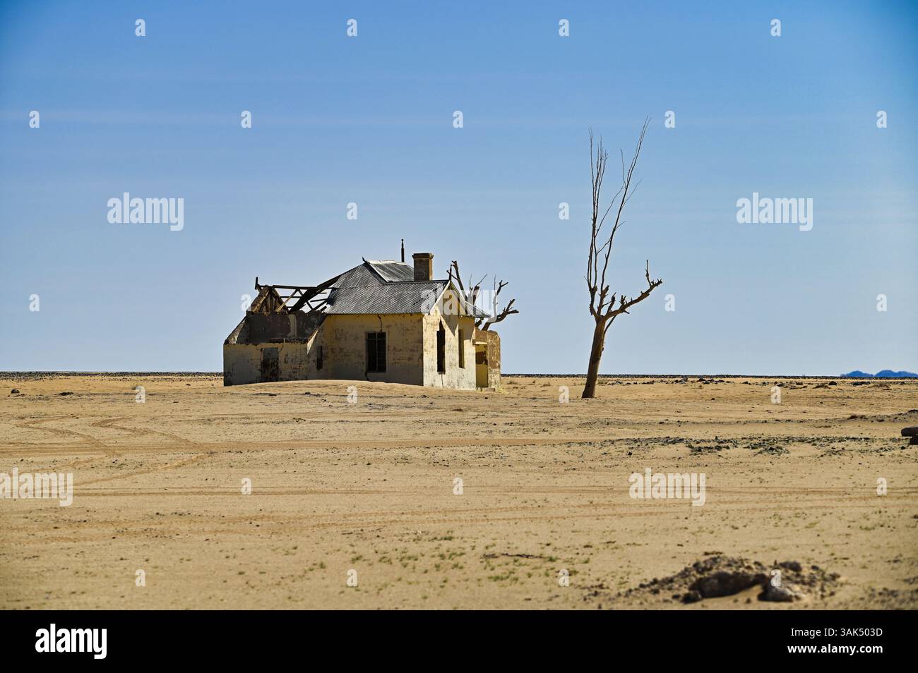 Abandoned Garub Railroad Station In The Restricted Area In The Namib ...
