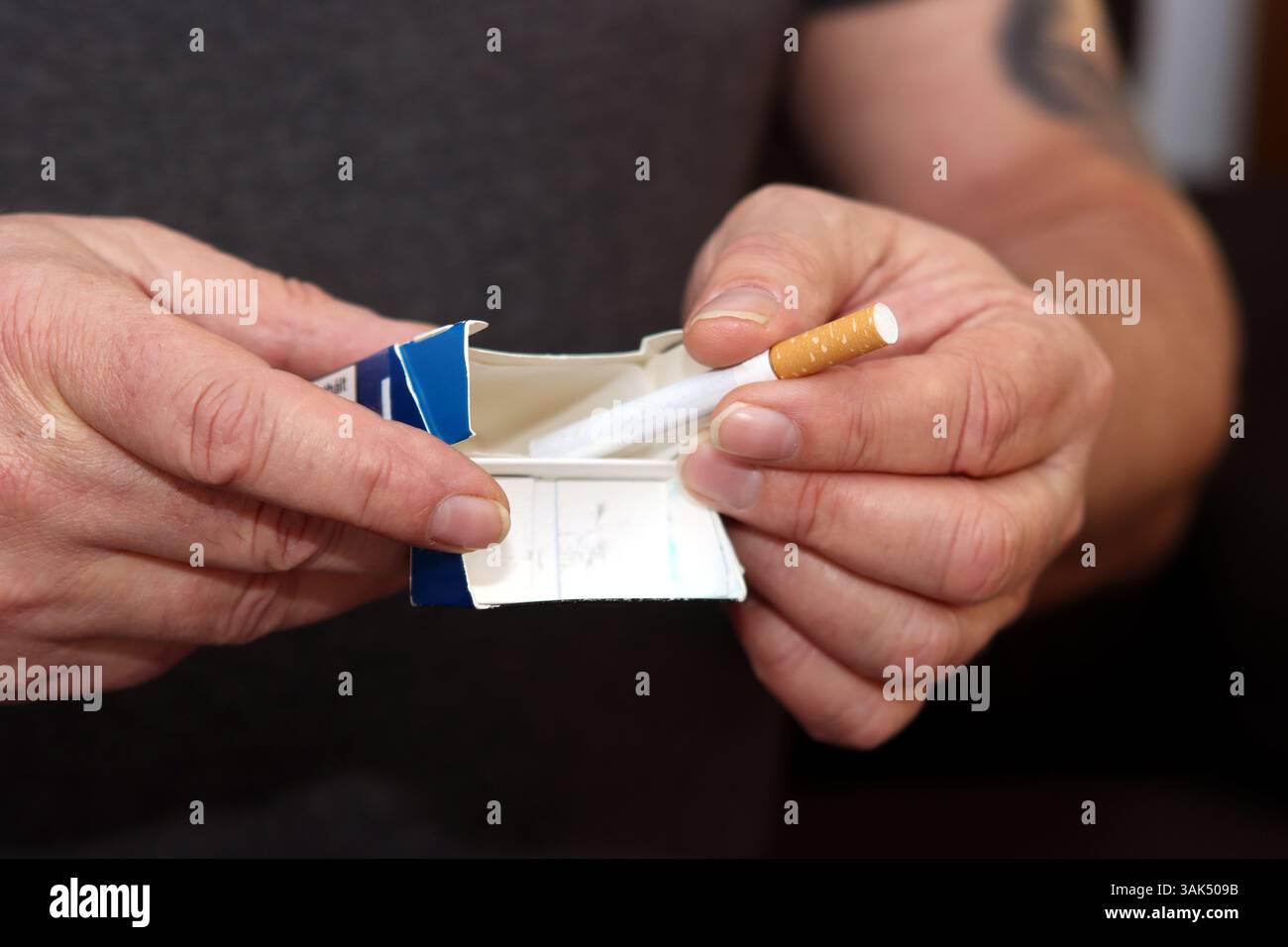 This Is The Last Cigarette Stock Photo - Alamy