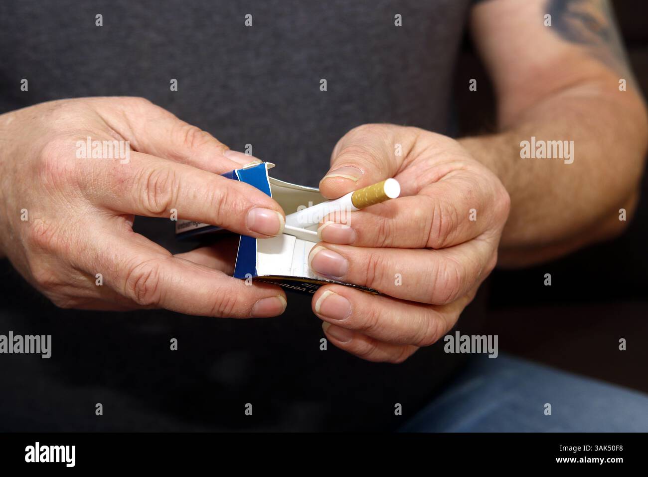 This Is The Last Cigarette Stock Photo - Alamy