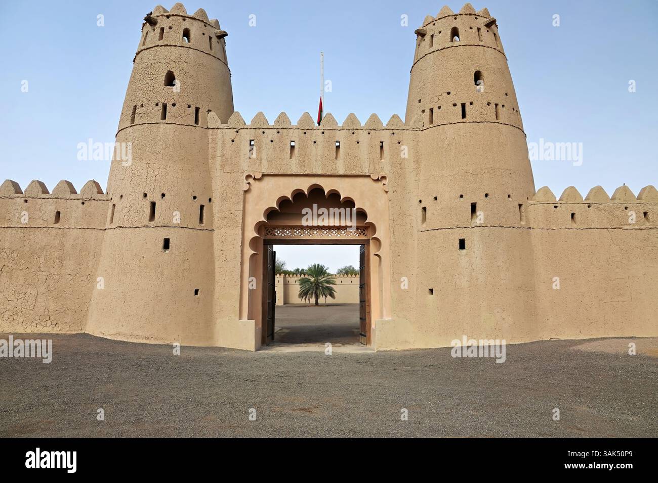 Entrance Gate Of The Al Jahili Fort In Al Ain, Abu Dhabi, United ...