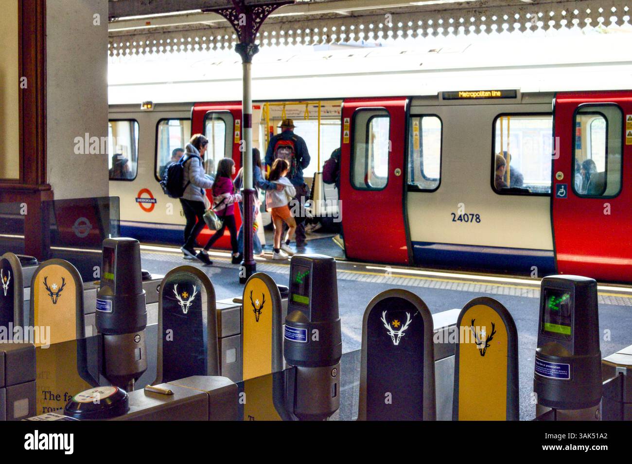 Pinner Station on the Metropolitan Line, Borough of Harrow, London ...