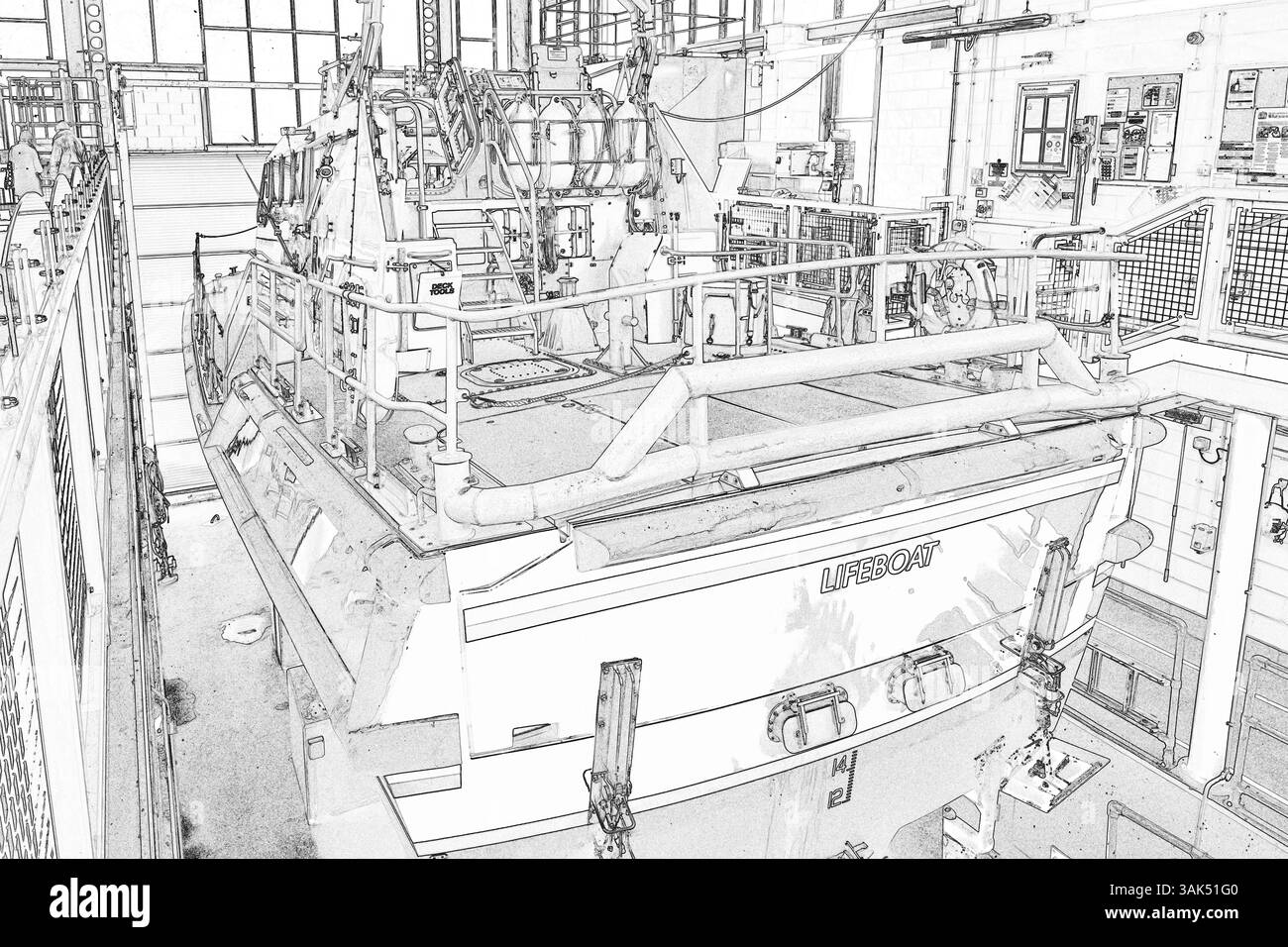 Tenby’s Tamar class all-weather lifeboat is housed inside a modern ...