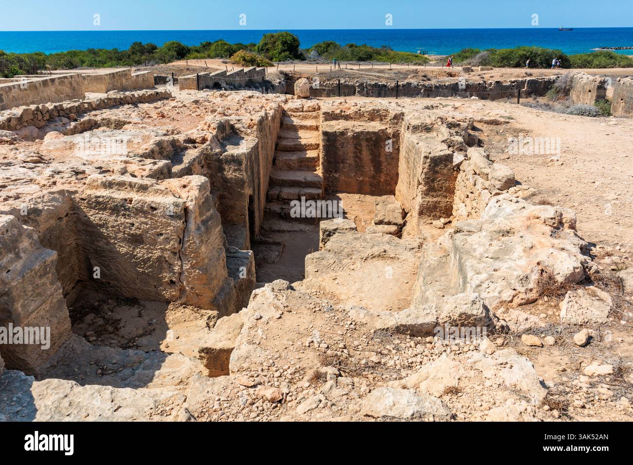The Tombs of the Kings, Paphos [Pafos] Greek Cyprus: a series of lavish ...