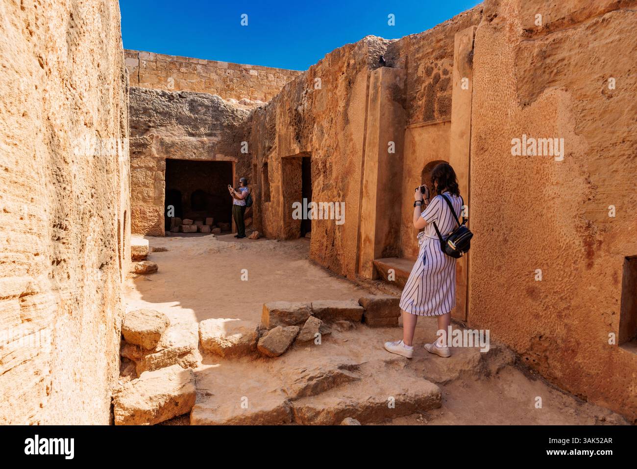 The Tombs of the Kings, Paphos [Pafos] Greek Cyprus: a series of lavish ...