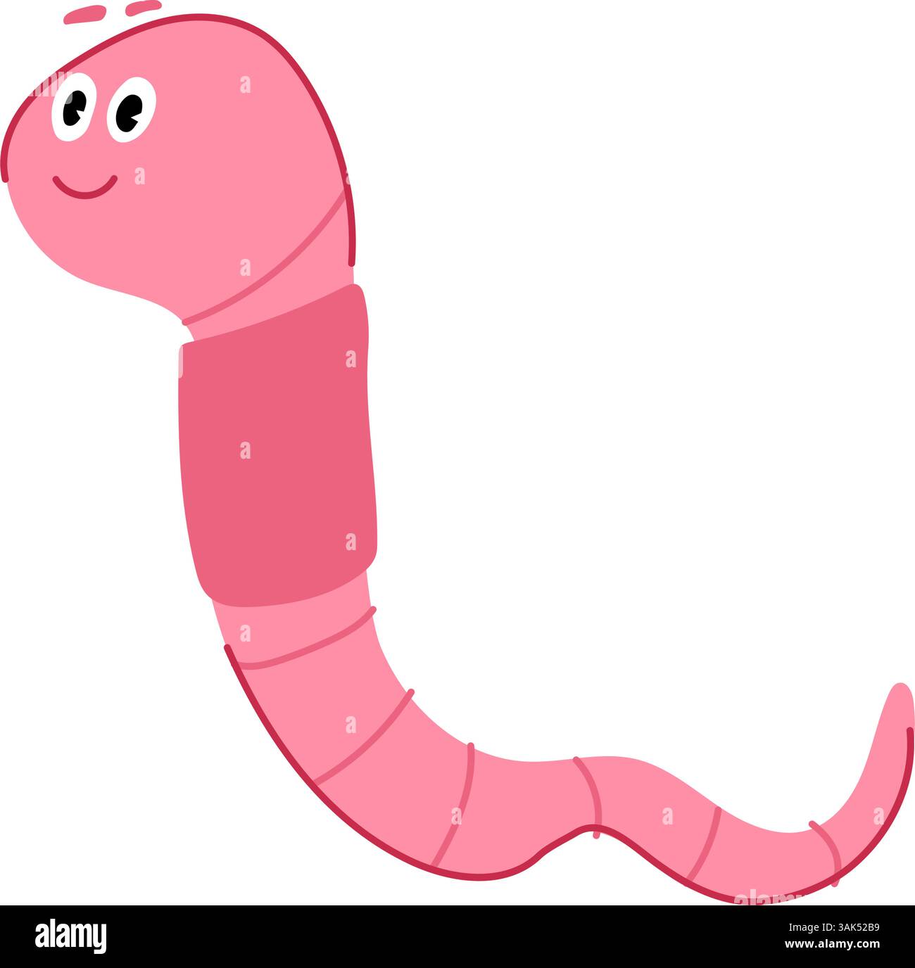 series worm cartoon cartoon vector illustration Stock Vector Image ...