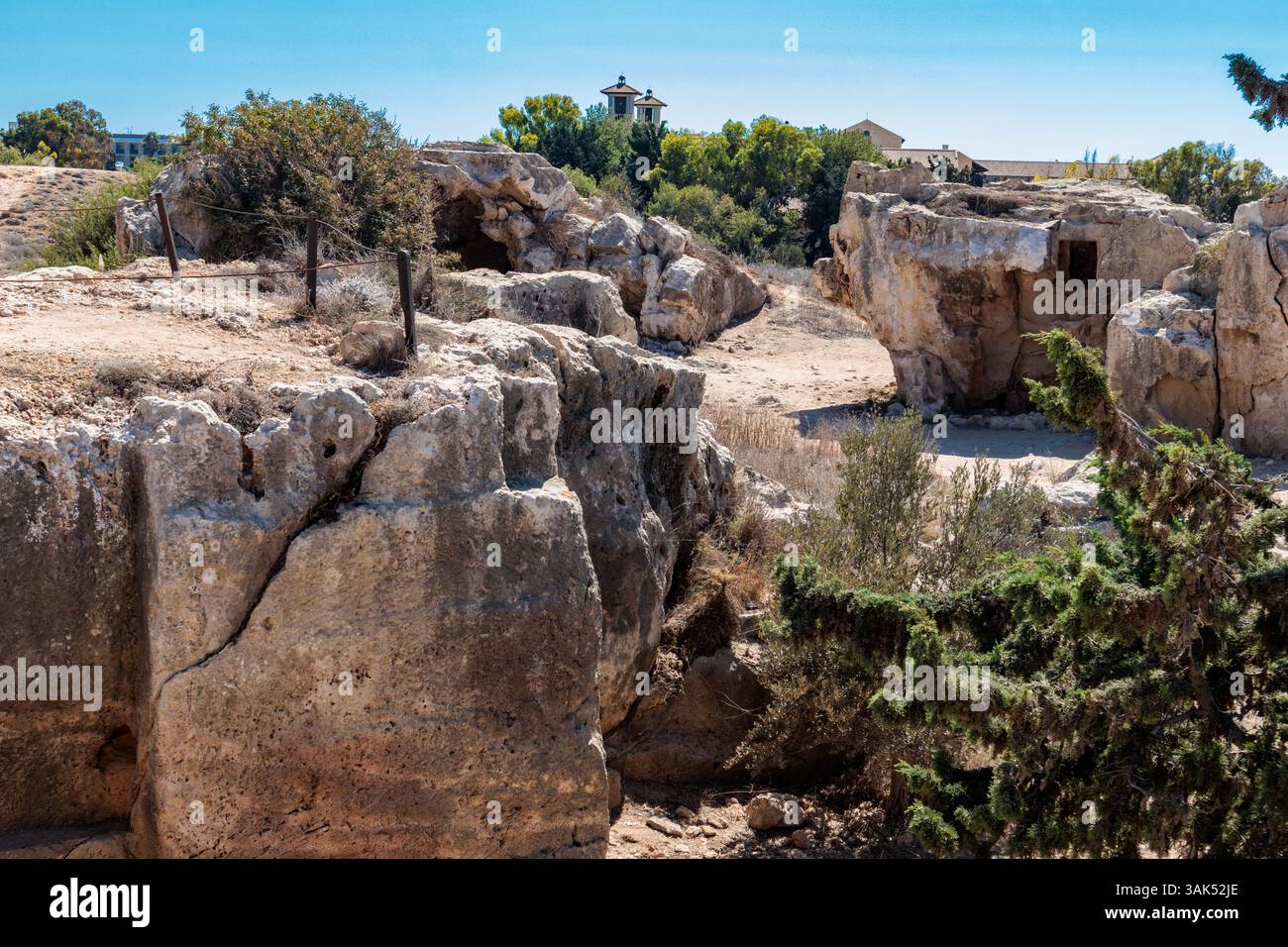 The Tombs of the Kings, Paphos [Pafos] Greek Cyprus: a series of lavish ...