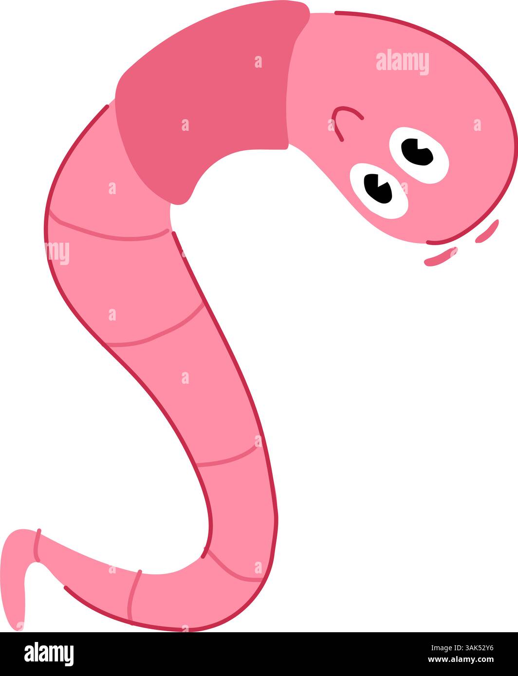 episode worm cartoon cartoon vector illustration Stock Vector Image ...