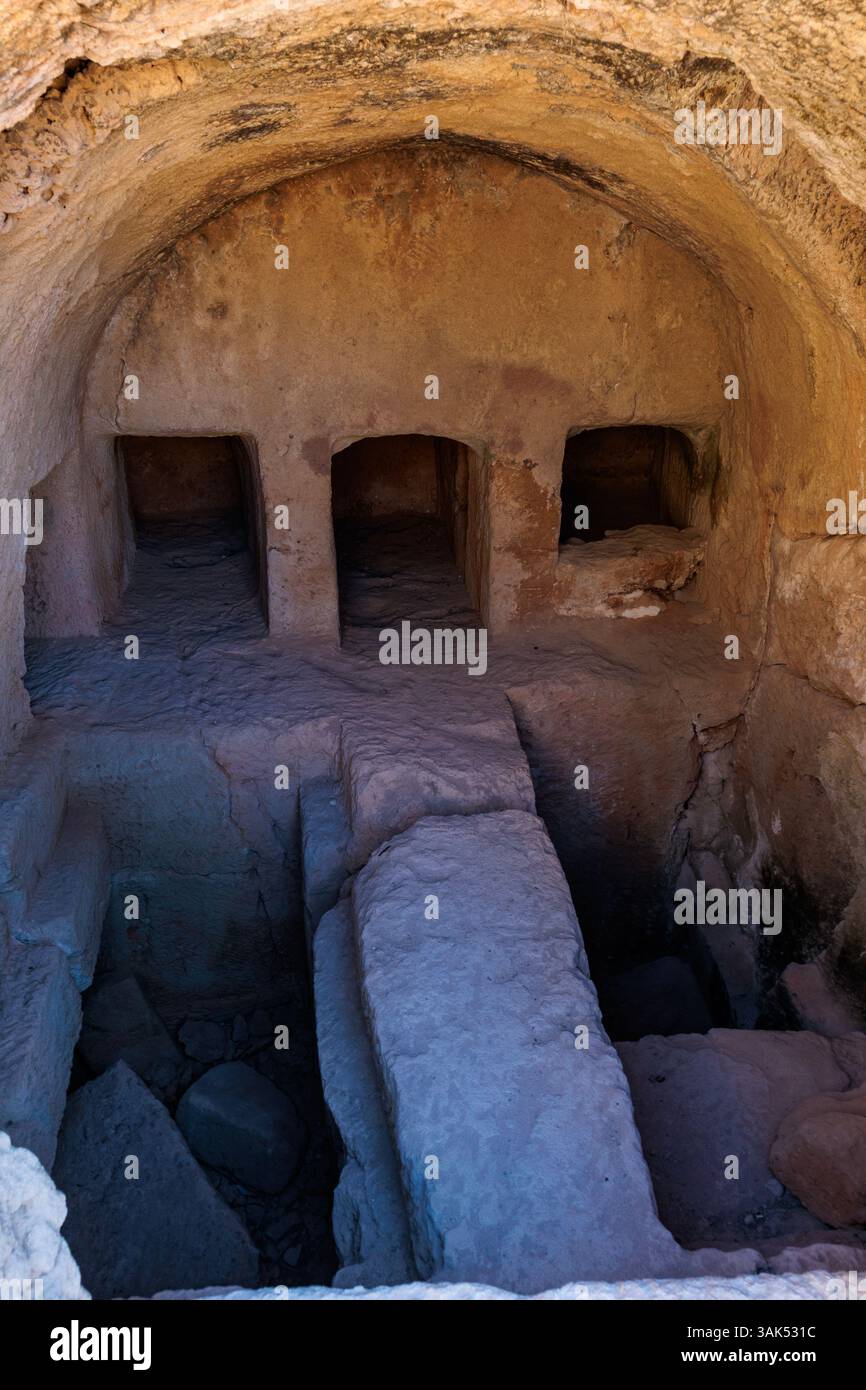 The Tombs of the Kings, Paphos [Pafos] Greek Cyprus: a series of lavish ...