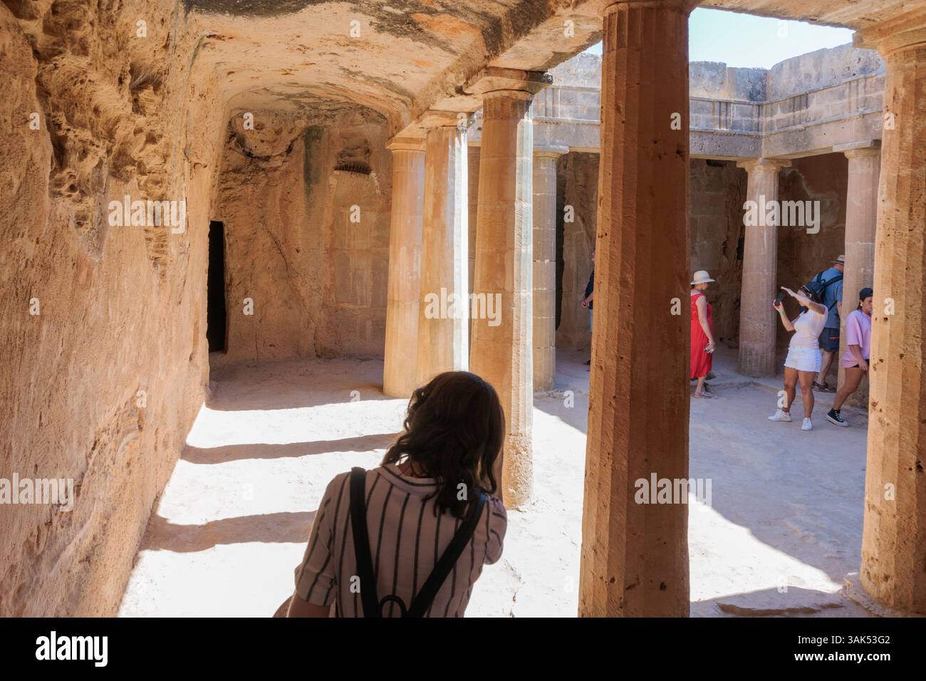 The Tombs of the Kings, Paphos [Pafos] Greek Cyprus: a series of lavish ...