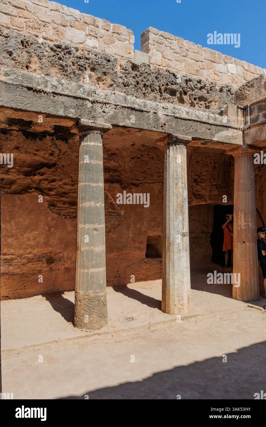 The Tombs of the Kings, Paphos [Pafos] Greek Cyprus: a series of lavish ...