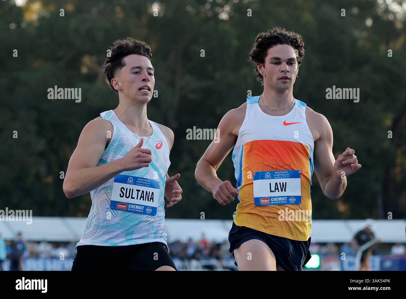 Perth, Australia. 12th Apr, 2025. Sebastian Sultana Lleft) of New South ...