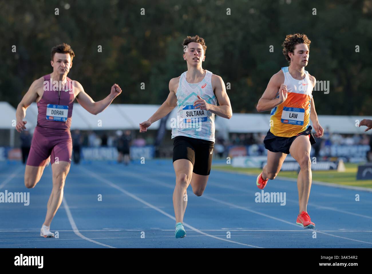 Perth, Australia. 12th Apr, 2025. Sebastian Sultana (centre) of New ...