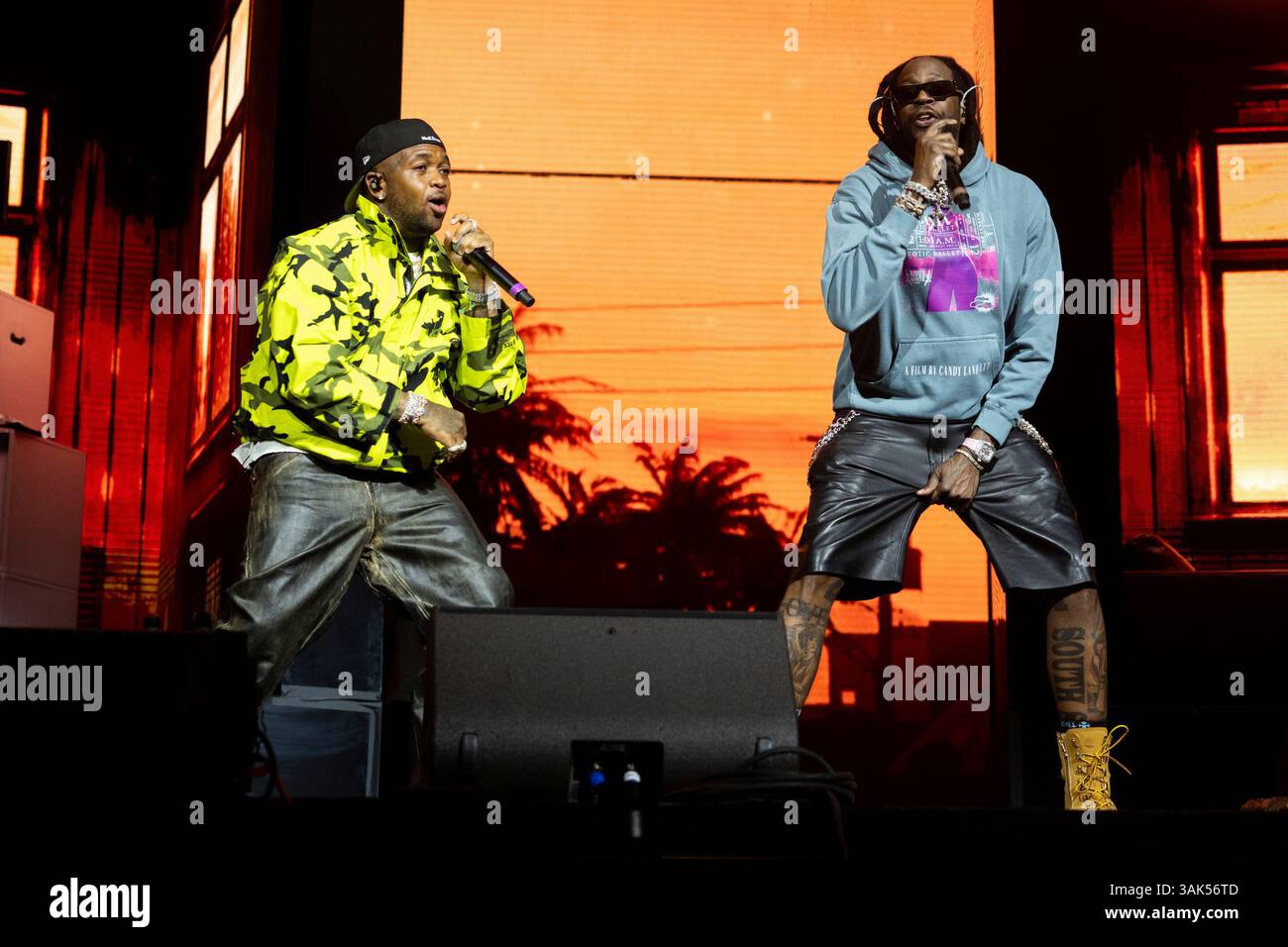 Mustard, left, and 2 Chainz perform during the first weekend of the ...