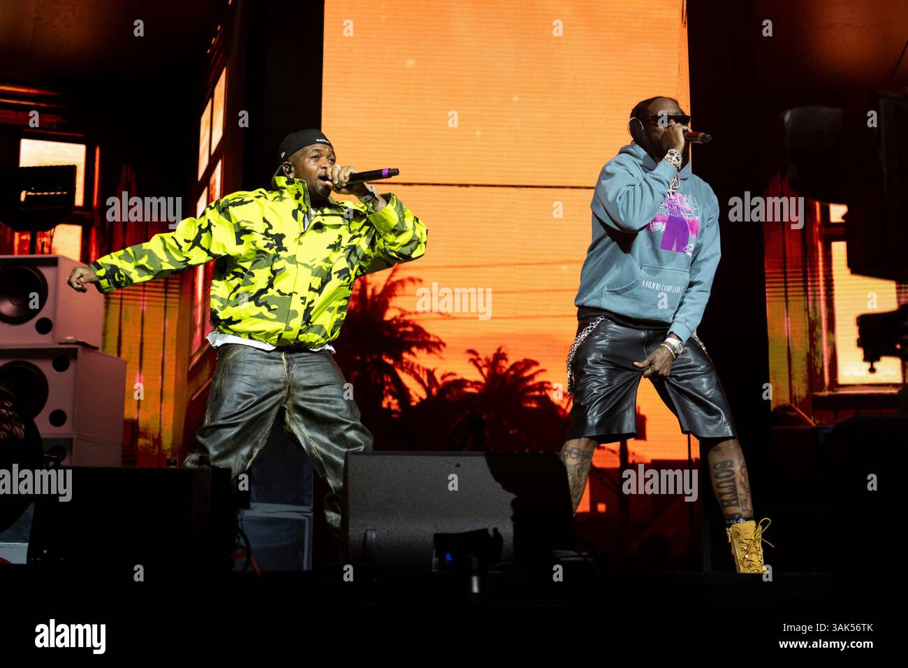 Mustard, left, and 2 Chainz perform during the first weekend of the ...