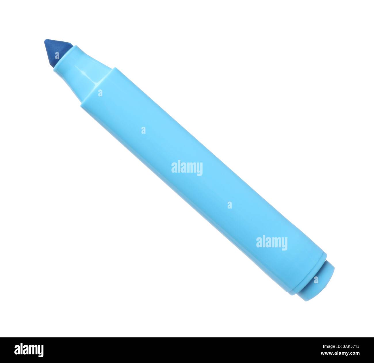 Light blue marker in air isolated on white Stock Photo - Alamy