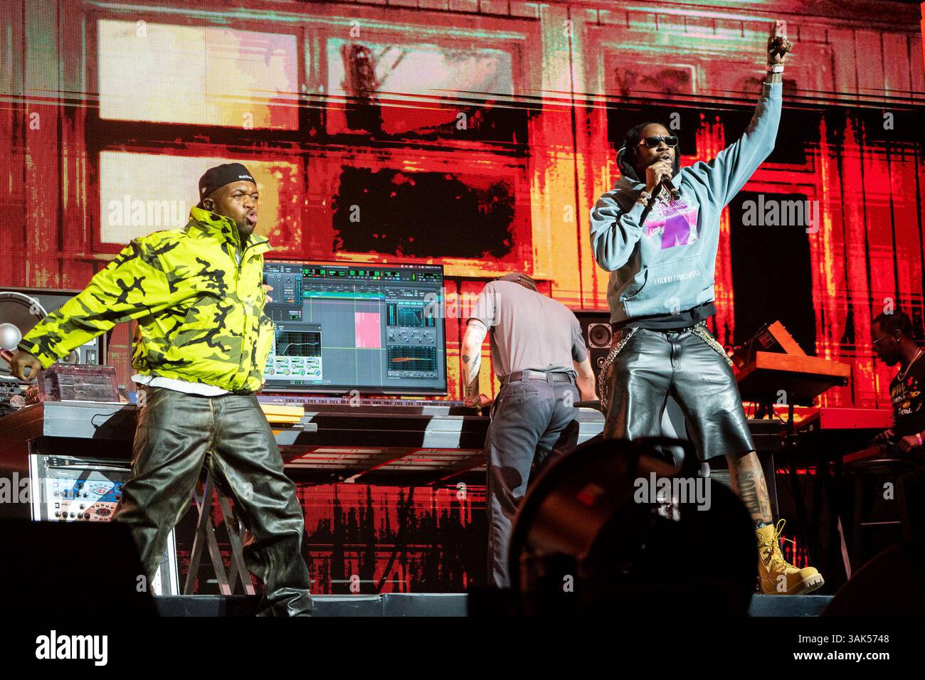 Mustard, left, and 2 Chainz perform during the first weekend of the ...